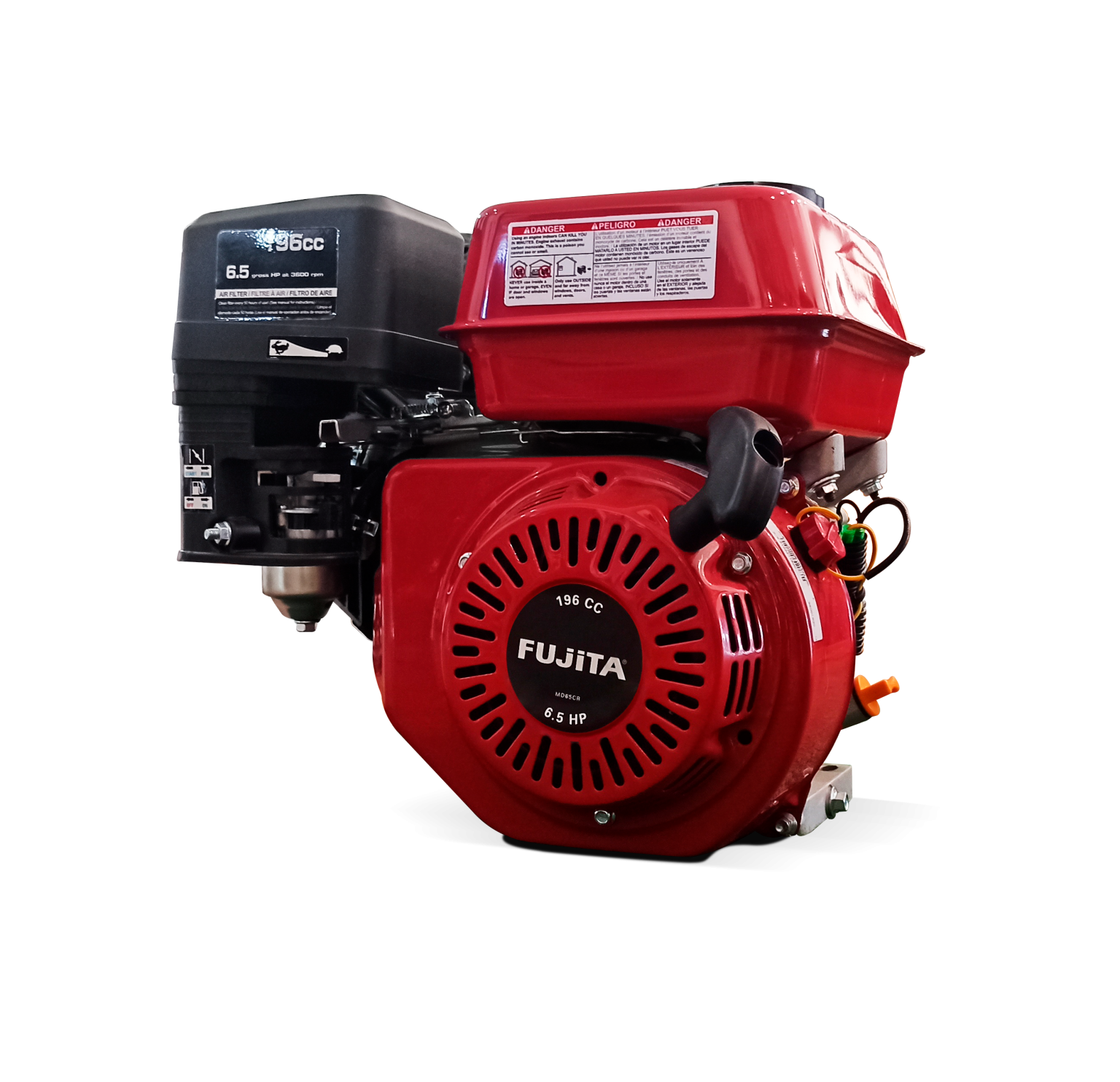 Fujita Motor a Gasolina 4T de 6.5 HP de Cuña-Rosca - 196 cc MD65CR ...