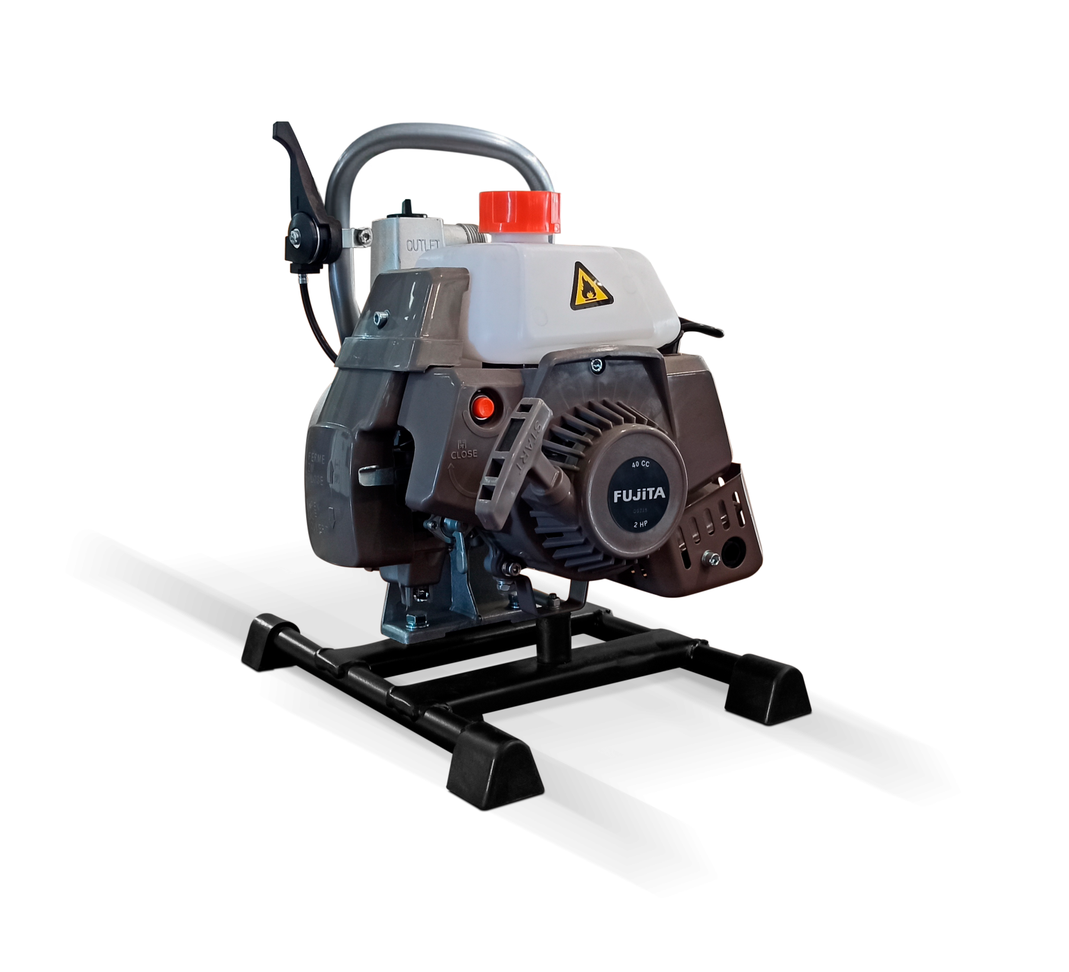 Fujita Motobomba Autocebante con Motor a Gasolina 2T QGZ25-30 - Durespo